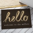 'hello' Personalized Welcome Sign - Three Different Directions